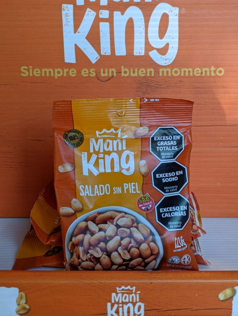 MANI KING SALADO SIN PIEL X 120 GR – Atención 24hs